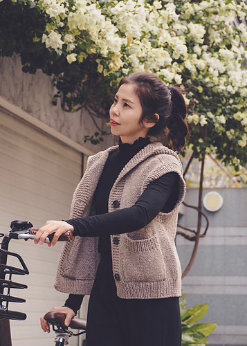 Ravelry: Mila Hooded Vest pattern by Irene Lin