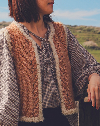 Ravelry: Fluffy Border Vest pattern by Irene Lin