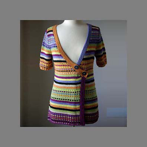 Ravelry: SUMMER STRIPED CARDIGAN pattern by Irina Poludnenko