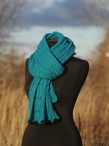 Ravelry: irinairins' Rib Lace Scarf/Cowl
