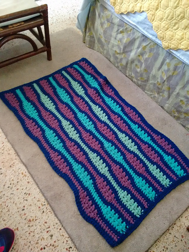 Ravelry: Textured Waves Rug pattern by Patsy Harbor