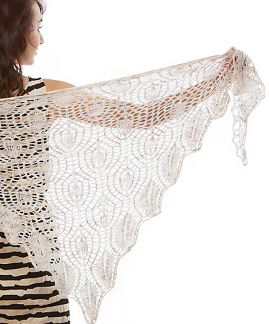 Ravelry: Lacy Triangle Shawl pattern by Iris Schreier