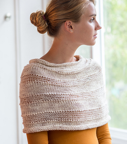 Ravelry: Sheer Rounds Shoulder Capelet pattern by Laurie Kimmelstiel