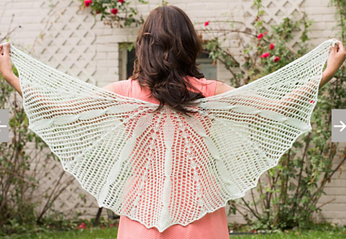 Ravelry: Mint Trellis Shawl Kit pattern by Iris Schreier