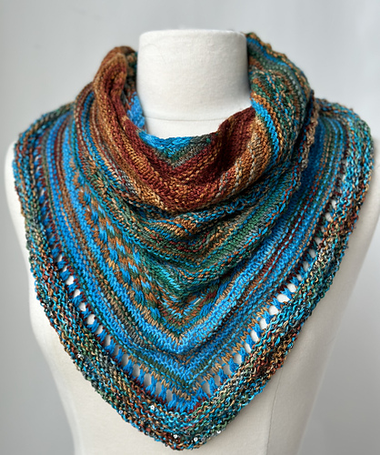 Ravelry: Moraine Lake Shawl pattern by Iris Schreier