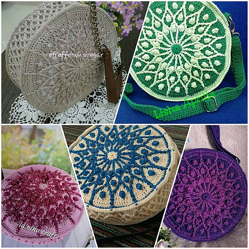 Ravelry: Cakra Circle Bag pattern by Irana Shintarani