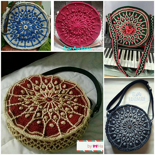 Ravelry: Cakra Circle Bag pattern by Irana Shintarani