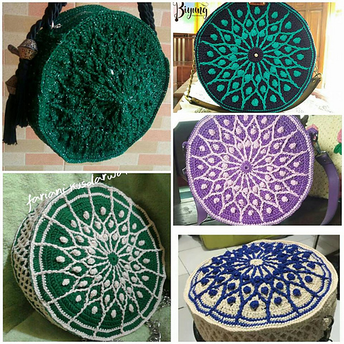 Ravelry: Cakra Circle Bag pattern by Irana Shintarani