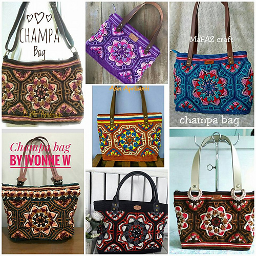 Ravelry: Champa Tote Bag pattern by Irana Shintarani