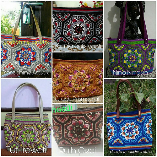 Ravelry: Champa Tote Bag pattern by Irana Shintarani