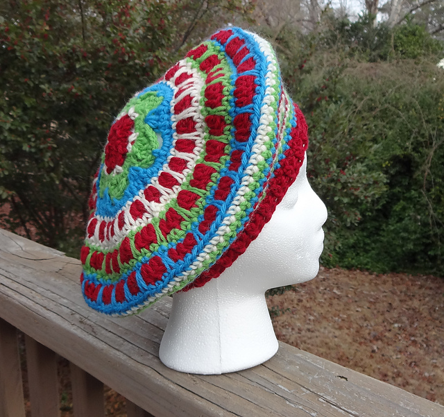 Ravelry: Color My World Slouchy Beret pattern by Ilene Stacey King