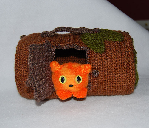 Ravelry: Amigurumi Log Cabin Carrier pattern by Karla Fitch