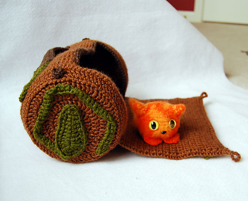Ravelry: Amigurumi Log Cabin Carrier pattern by Karla Fitch
