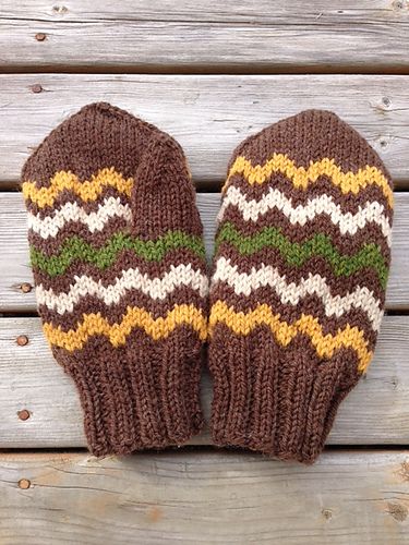 I just finished double-thick mittens for myself! They are soft and ...