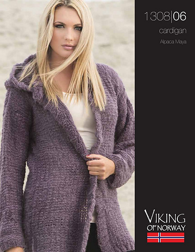Ravelry: 1308-06 Alpaca Maya Cardigan pattern by Berit Ramsland