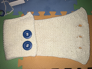 Ravelry: izaskun's Hand Spun Cowl with Large Buttons