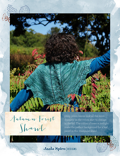 Ravelry: autumn forest shawl pattern by Jaala Spiro
