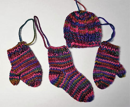Ravelry: Mini Knitwear Ornaments pattern by Jacqueline Whyte