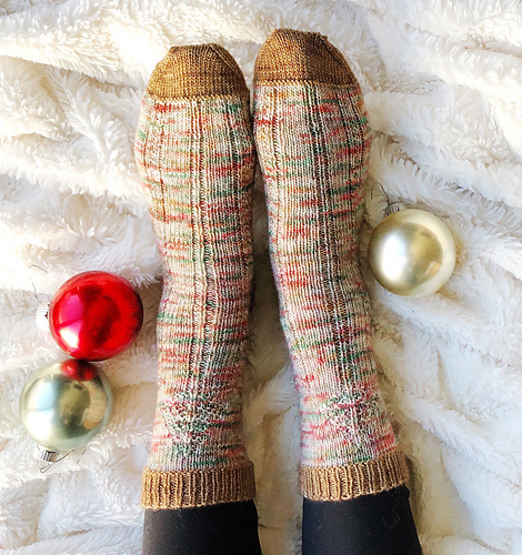 Ravelry: Christmas Eve Hygge Socks pattern by Hygge Canyon Knits