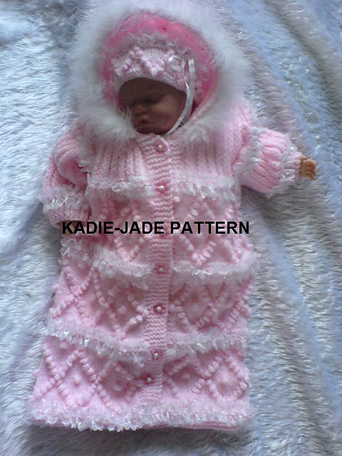 Ravelry: #25 Hooded Snowsuit & Hat pattern by Kadie Jade