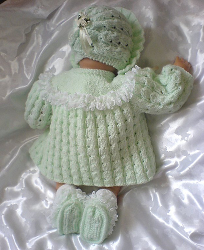 Ravelry: #58 3 Piece Matinee Set pattern by Kadie Jade