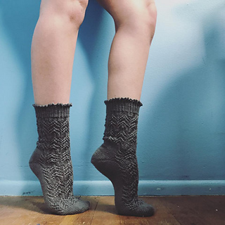 Ravelry: Gothic Arches Socks pattern by Annmarie Kahn