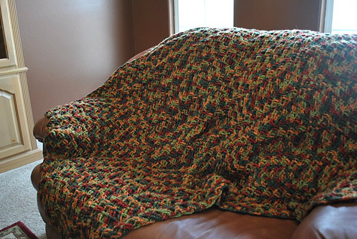 Ravelry: Ribbed Ripple Reversible Afghan pattern by Heather Tucker