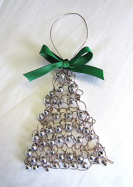 Ravelry: Wire Christmas Tree Ornament pattern by Jamie Hoffman