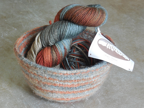 Ravelry: My First Felted Basket pattern by Ratchadawan Chambers