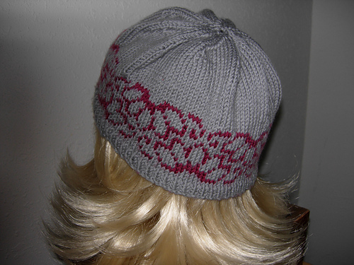 Ravelry: Fair Isle Flower Design Beanie pattern by Jane Stringer