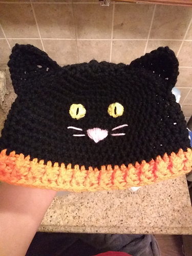 Ravelry: Halloween Black Cat Hat pattern by Erangi Udeshika