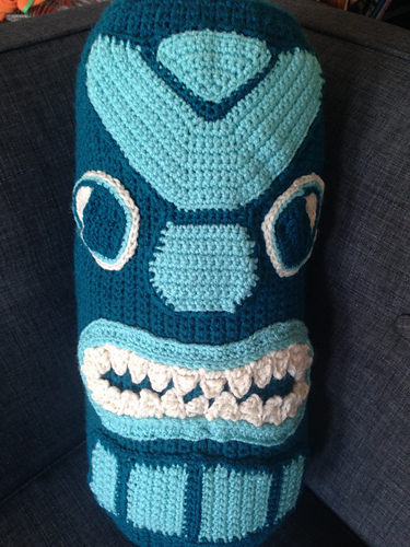 Ravelry: Tiki Head Bolster pattern by Brenda K. B. Anderson