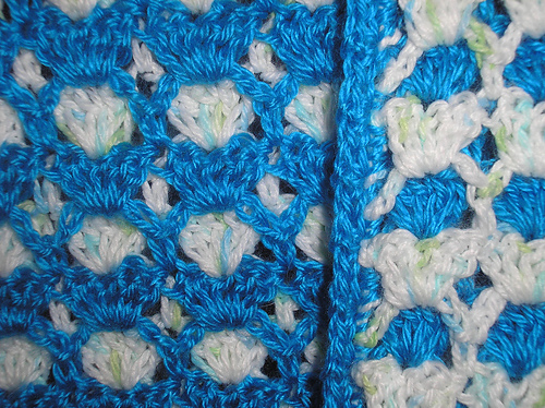 Ravelry: 2 Sided Baby Afghan pattern by Janet David