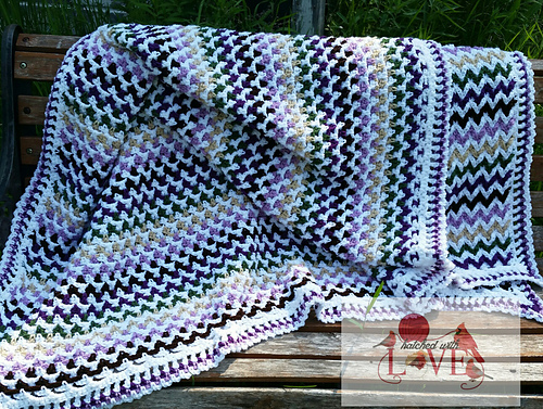 Ravelry: Chevron Illusion Blanket pattern by Jennifer Hatch