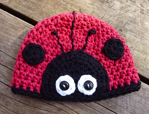 Ravelry: Love Bug Ladybug Hat pattern by Crochet by Jennifer