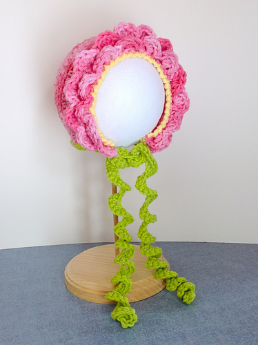 Ravelry: Flower Baby Bonnet pattern by Crochet by Jennifer