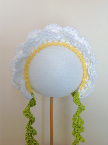 Ravelry: Flower Baby Bonnet pattern by Crochet by Jennifer