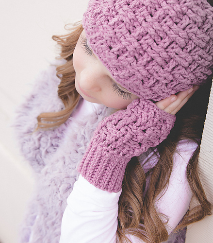 Ravelry: Texture Weave Mittens or Fingerless Gloves pattern by Crochet ...