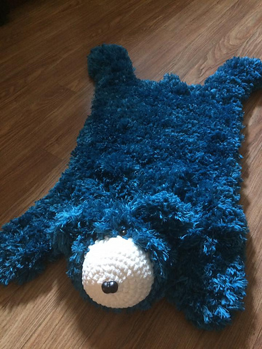 Ravelry: Faux Bear Skin Nursery Rug pattern by Crochet by Jennifer
