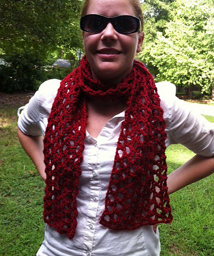Ravelry: Fishing Net Scarf pattern by Crochet by Jennifer
