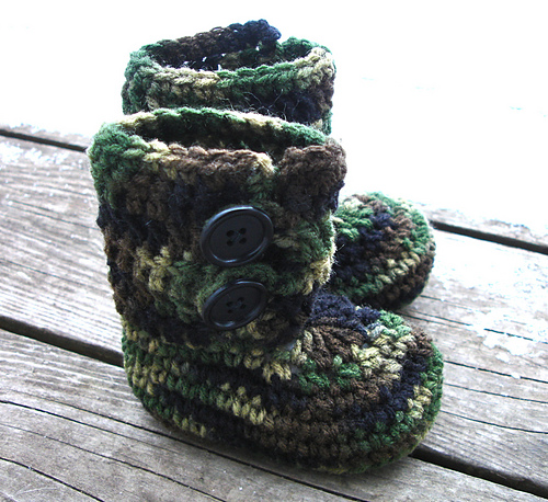 Ravelry: Button Loop Booties pattern by Crochet by Jennifer