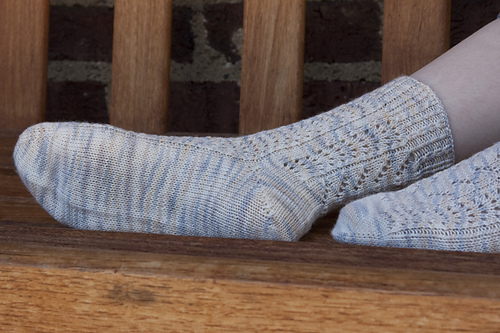 Ravelry: Feather Lace Socks pattern by Jennifer Hagan