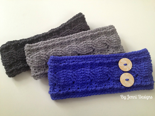 Ravelry: Cable Ear Warmer pattern by Jenni Catavu