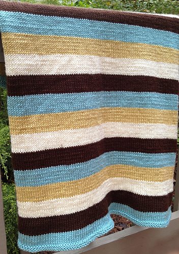Ravelry: Striped Afghan pattern by Authentic Knitting Board