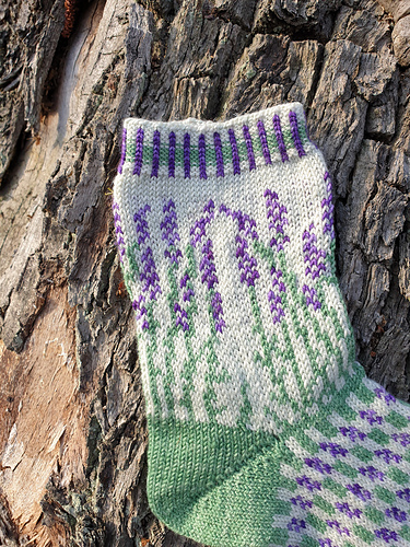 Ravelry: Sweet Lavender Sock pattern by Jenny Blom Halling