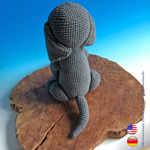 Ravelry: Weimaraner, Viszla, Amigurumi pattern by Jenny Dammann