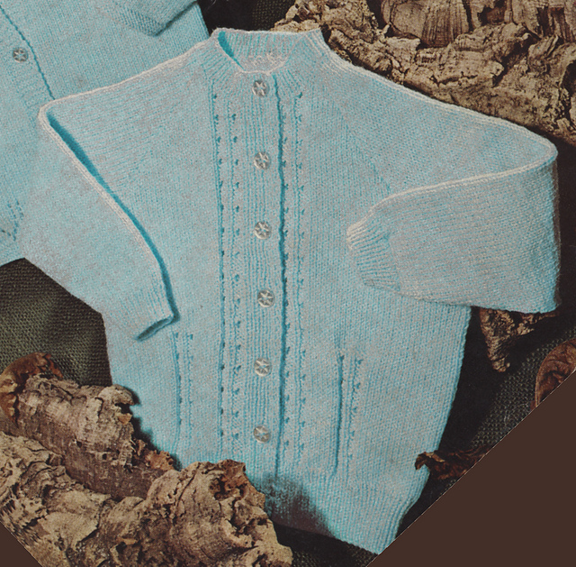 Ravelry: 4 Ply Cardigan with High Neck pattern by Watmoughs Knitting Studio