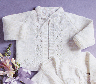 Ravelry: Round Neck Matinee Coat pattern by Knit Craft Publications Ltd