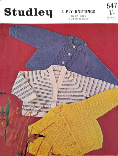 Ravelry: Studley 547, 4 Ply Knitting - patterns