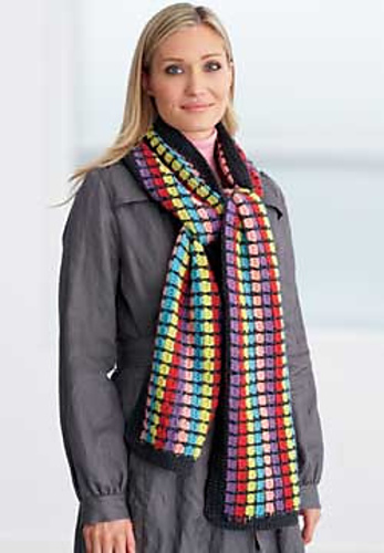 Ravelry: Multi-Colored Scarf #160 pattern by Patons